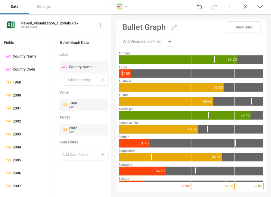 Gauge Views Infragistics Reveal™ Help