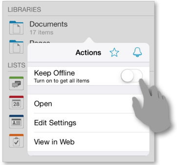 Configuring Offline - SharePlus iOS™ Help